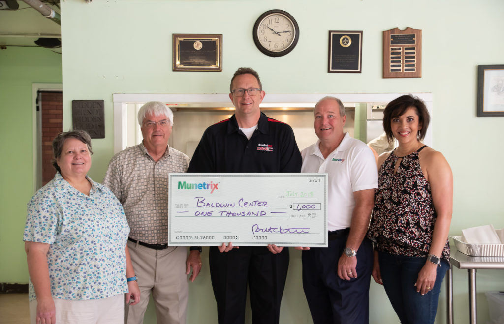 Munetrix donates Munetrix donates $1,000 to Baldwin Center in support ...